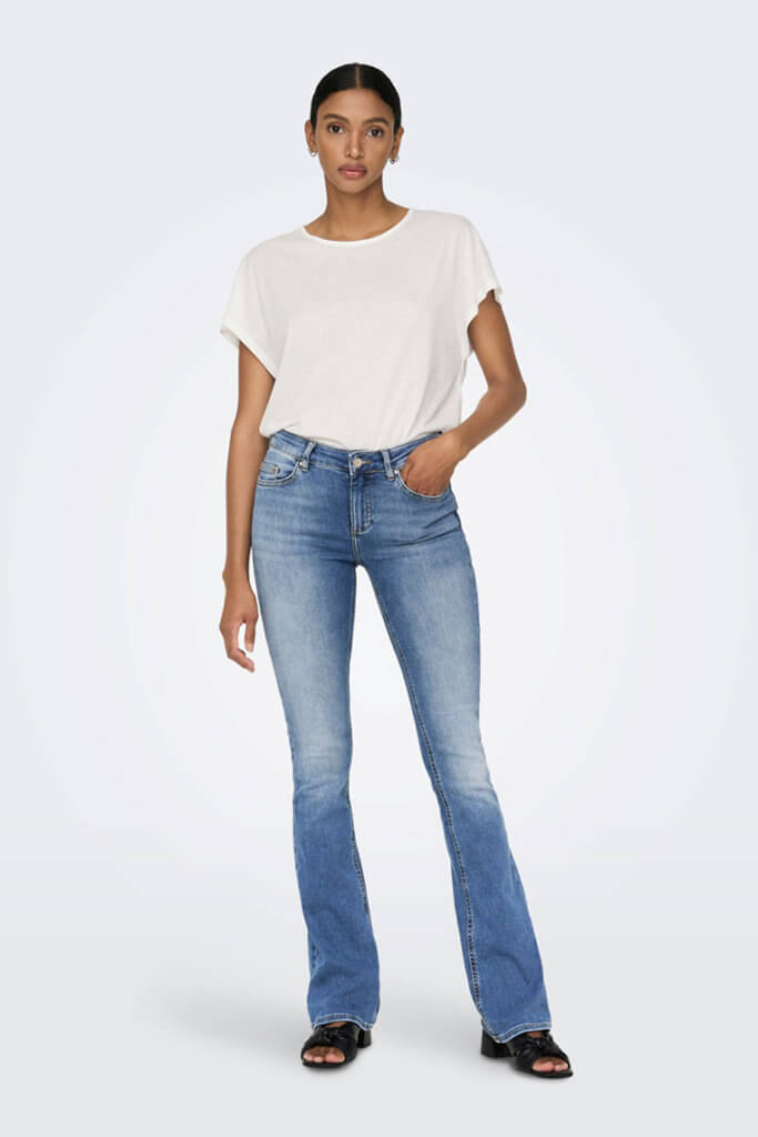 ONLY BLUSH FLARED, light blue denim – Big Deal Jeans